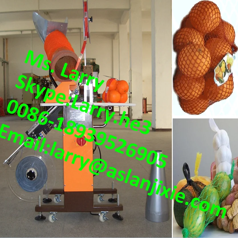 Potato Mesh Bag Packing Machine/vegetables Bag Packing Machine/25kg Net ...