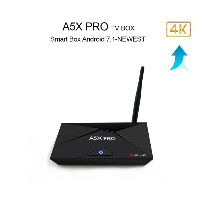 Original A5x Pro RK3328 Quad Core Wifi AP6255 USB 3.0 Android TV Box