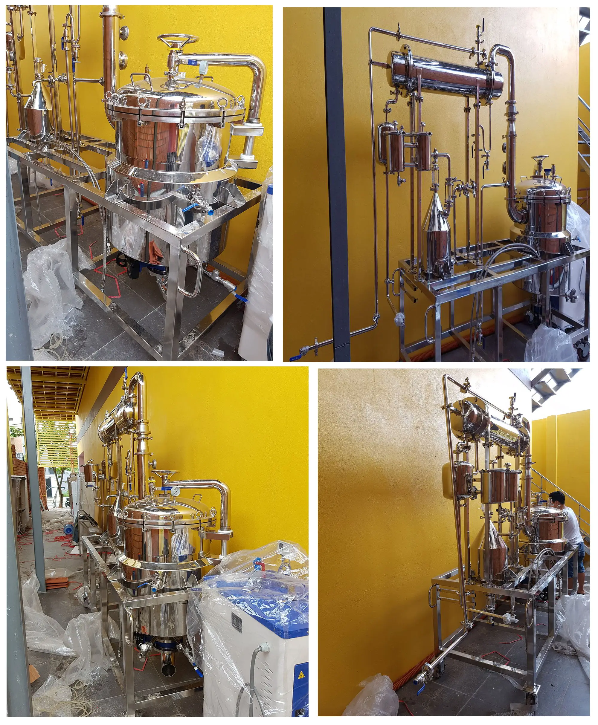 100l Eucalyptus Plant Rose Oil Distiller/lavender Essential Oil Steam ...