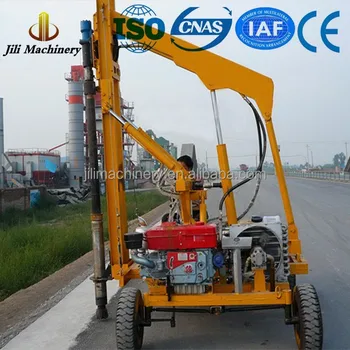 Hydraulic Flex Beam Guardrail Pile Driving Highway Guardrail ...
