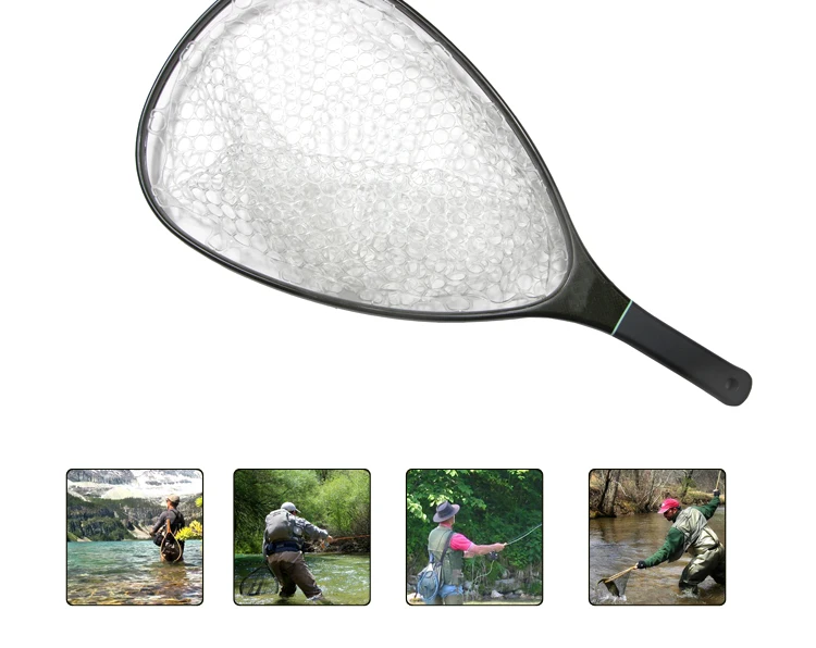 New Product Carbon Frame Soft Rubber Mesh Net Fly Landing Net - Buy Fly ...