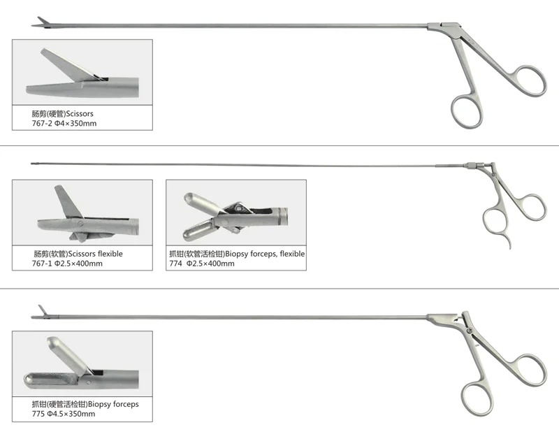 Sigmoidoscope Set For Intestinal Surgical Instruments - Buy Colonoscope ...