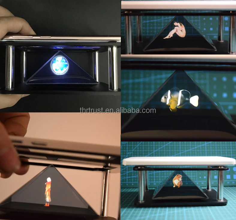 Diy 홀로그램 디스플레이 3d 홀로그램 프로젝터 홀로그램 피라미드 상자 Buy Diy Holographic Display
