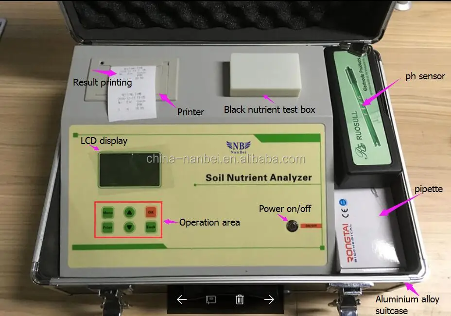 Soil Nutrient Analyzer With Crops Fertilization Guidance - Buy Soil ...