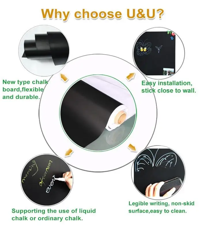 Adhesive Magnetic Blackboard - Perfect for Kids & Classrooms