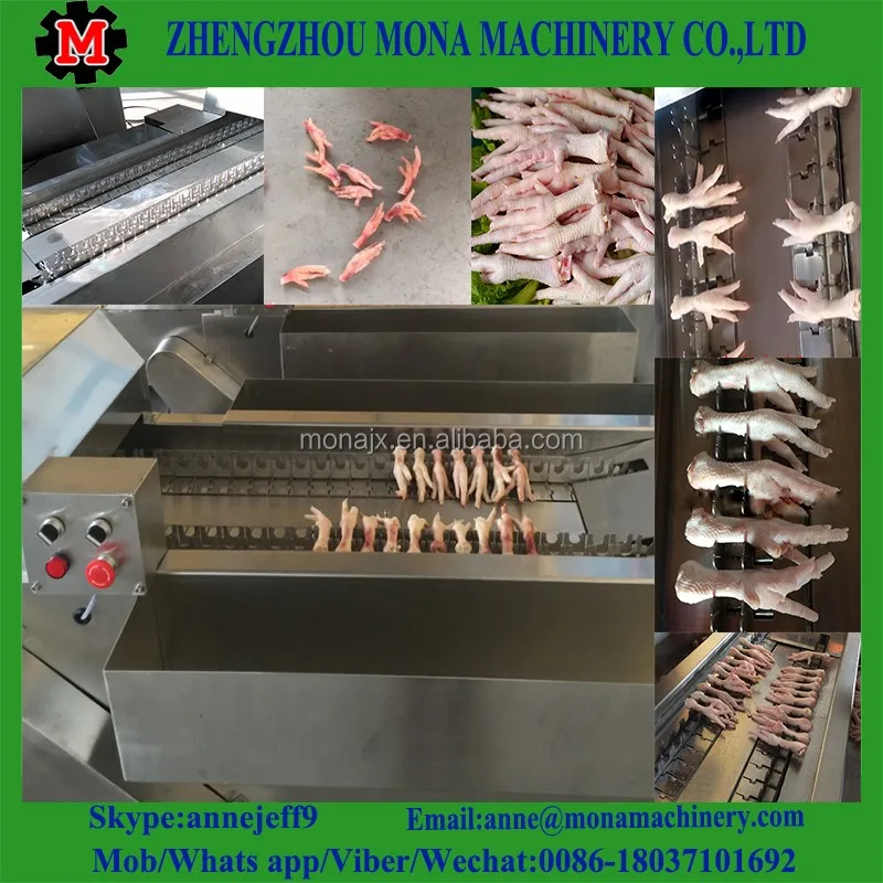Automatic Frozen Chicken Feet Cutting Machine Chicken Claw Processing ...