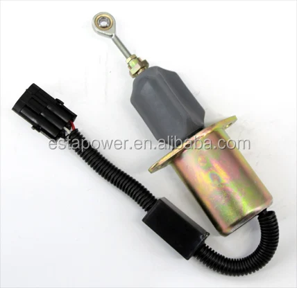 柴油燃油关闭电磁阀4946639 12V 3935650A 24V C3415706 24v燃油泵电磁阀3415706| Alibaba.com