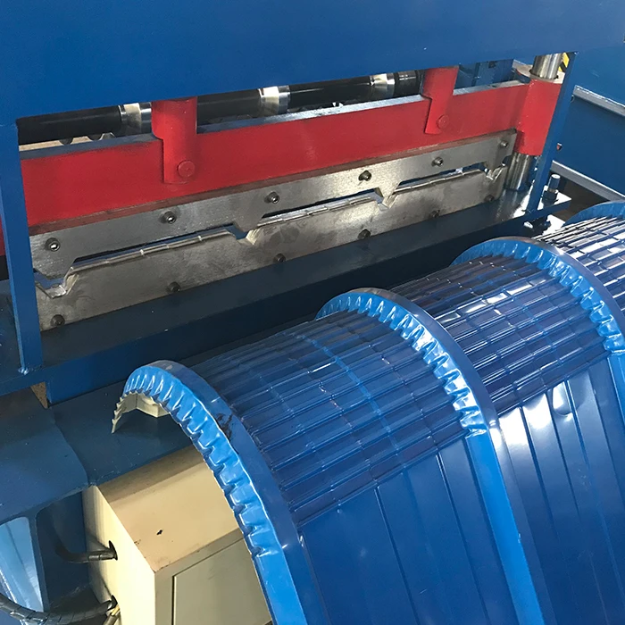 Yx750 Colored Strip Coil Corrugated Metal Roofing Sheet Curving Machine ...