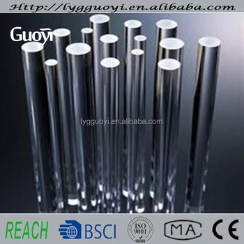 High Quality High Purity Clear Optical Fiber Quartz Glass 3mm Rod For ...