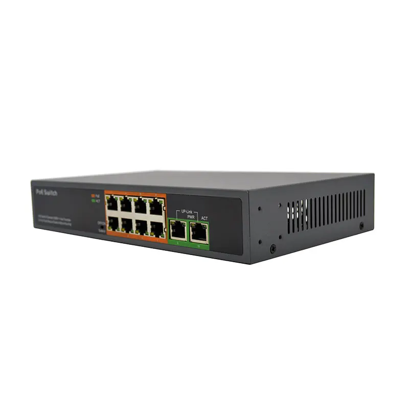 50w Ieee802.3af/at 8 Port 10 100 M Poe Switches For Dahua/hikvision Ip ...