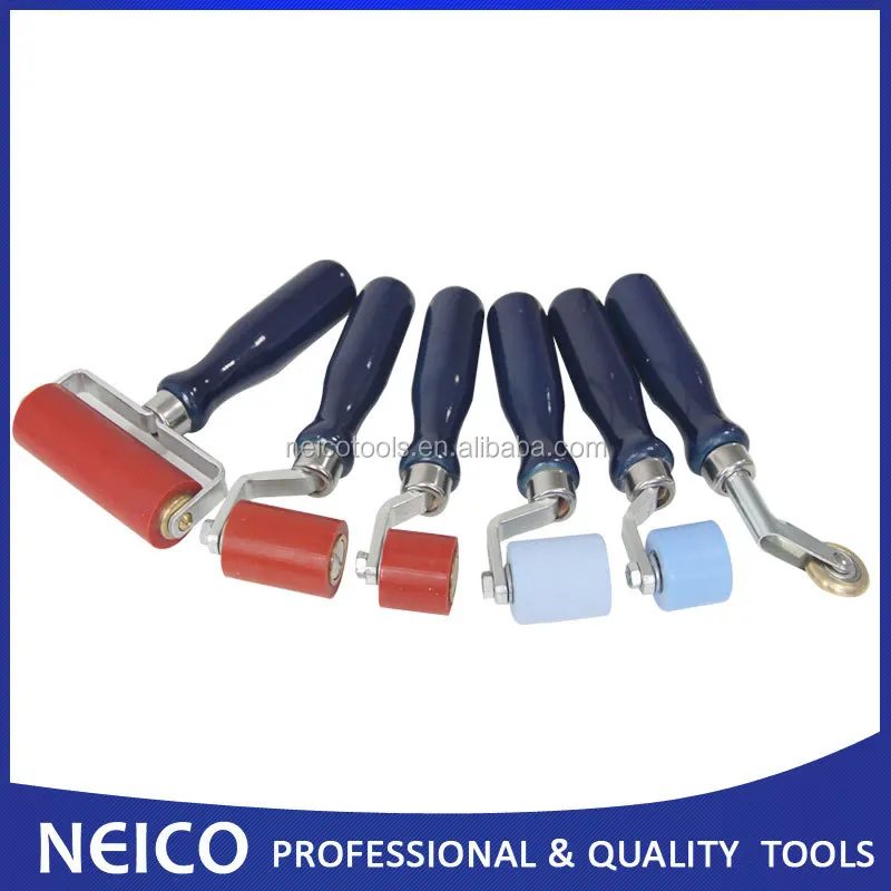 Professional Single Ply Roofing Silicone Seam Rollers And Ptfe Pressure Roller / Brass Penny ...