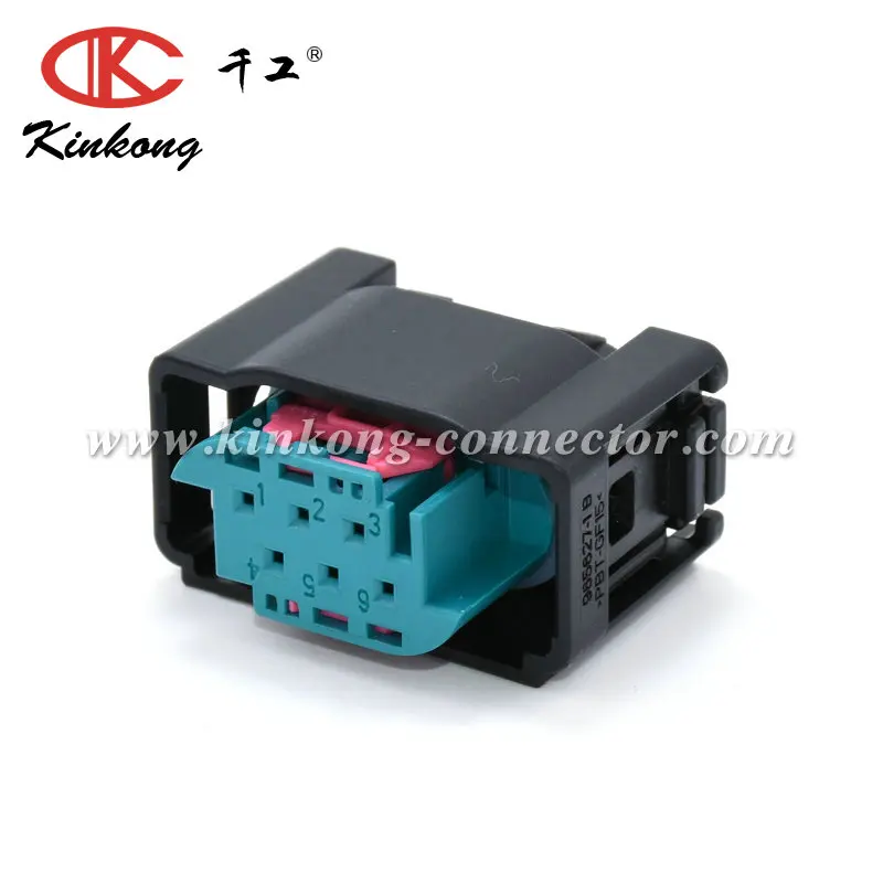 Kinkong Tyco/amp 6 Pin Female Auto Wire Harness Pbt-gf15 Waterproof ...