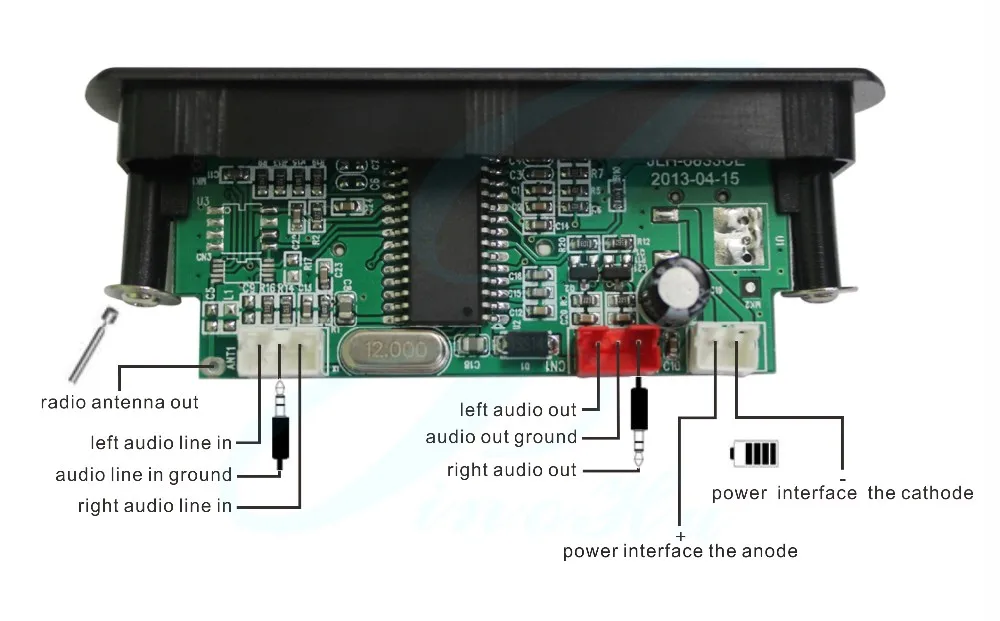 Usb Module With Black Plastic And Dc12v Or 5v For Mp3 Audio Board - Buy ...