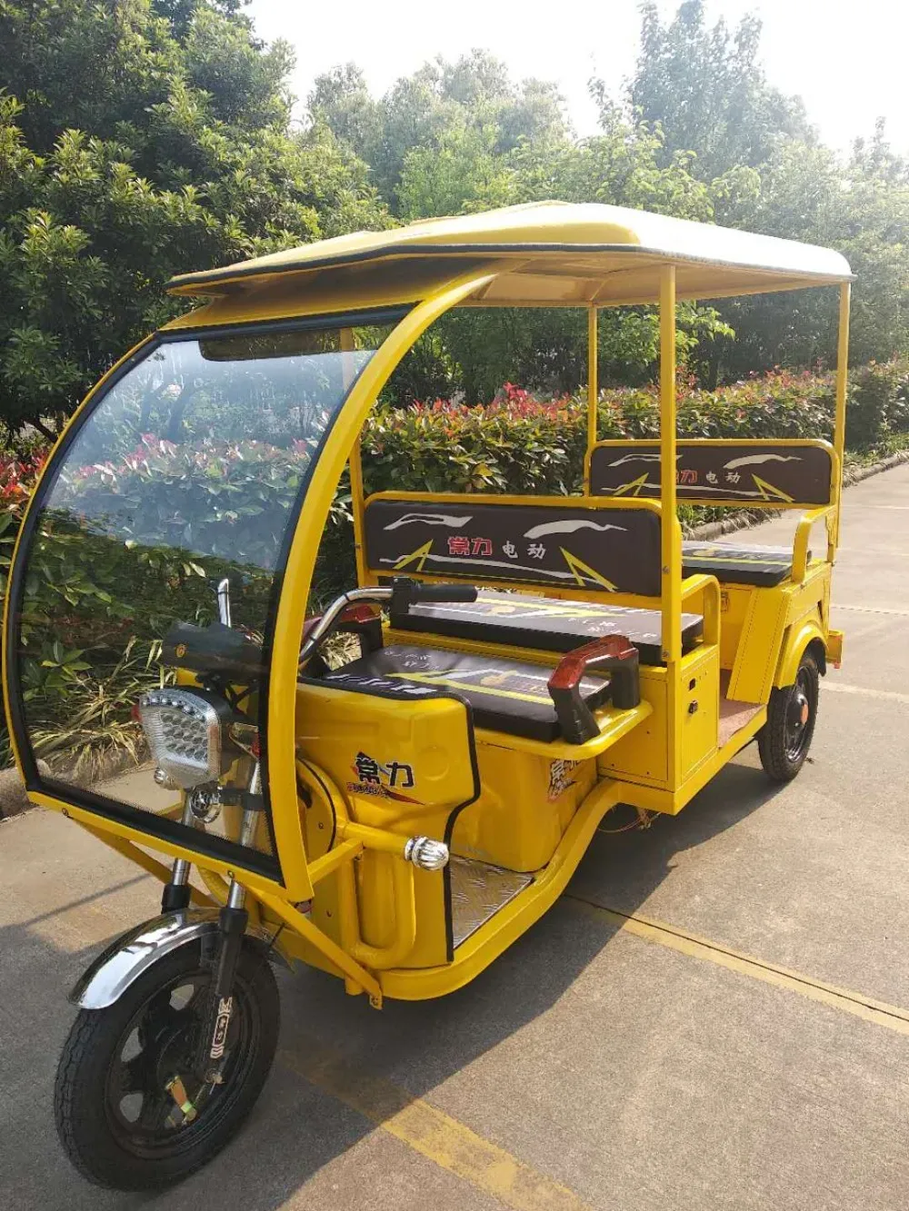 3 Wheel Passenger Electric Tricycle - 4 Seats, 60V Motor