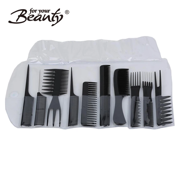 10pcs Hair Styling Comb Set - Professional Salon Tools