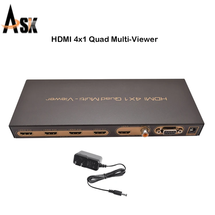 Hdmi Switcher 4x1 Quad Multi-viewer Switcher 4 Channel Video ...