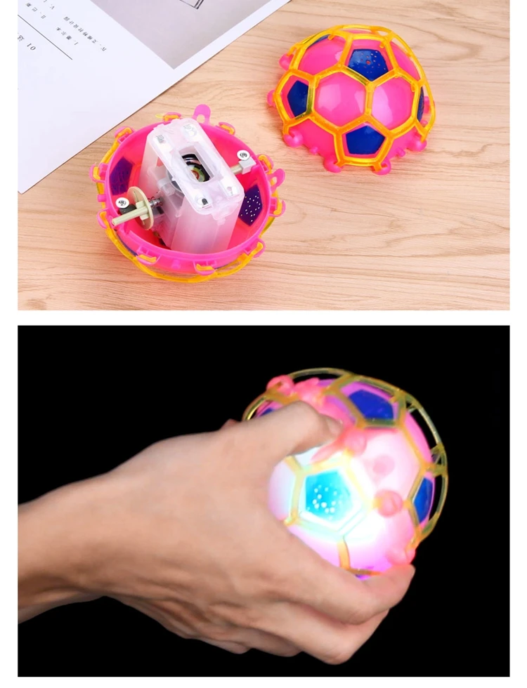 Enjoybay Led Light Jumping Ball Toys Kids Crazy Music Football Bouncing ...