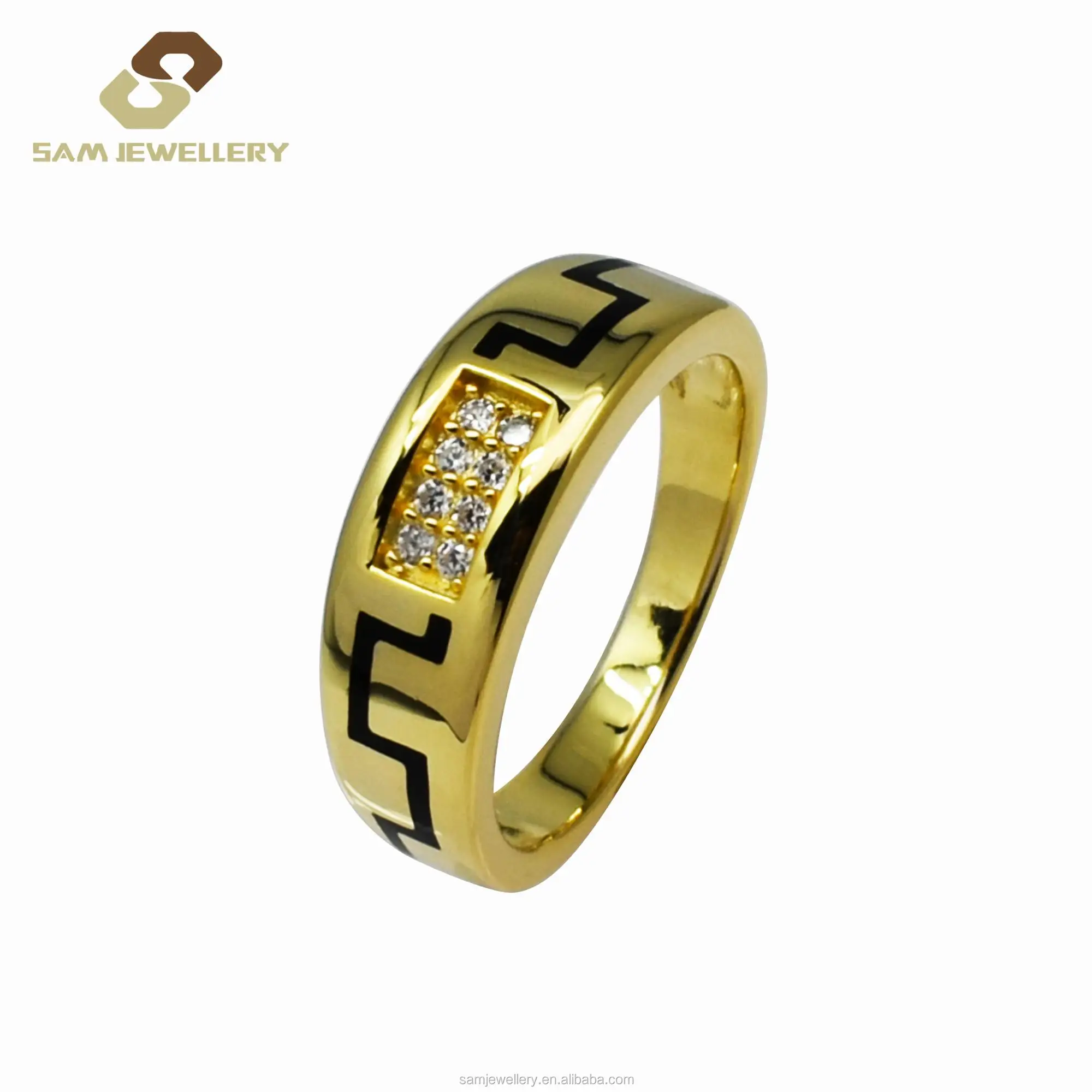 Wholesale Saudi Arabia 18 K Gold Plated Silver Man Ring Design - Buy ...