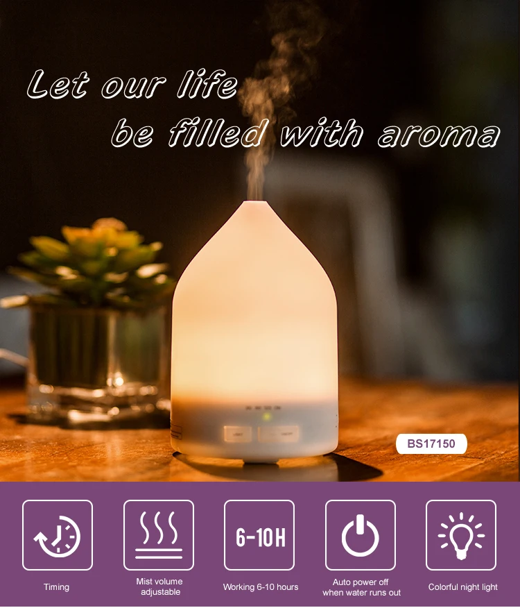 Professional Aromatic Plug In Piezoelectric Small Home Fragrance 150ml ...