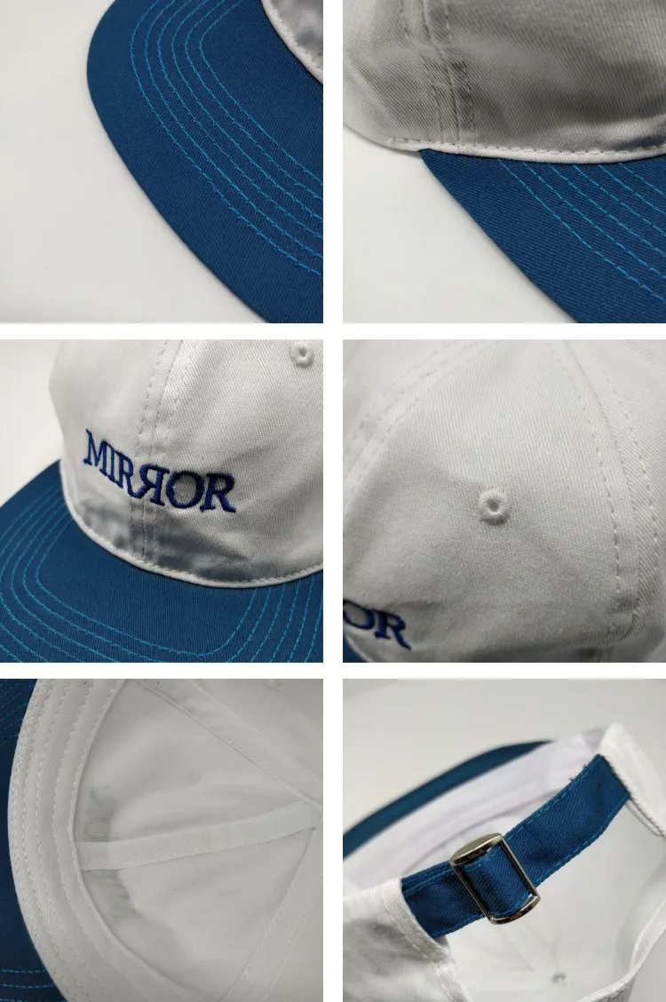 Customized Logo Fashion Flat Brim Bill Buckle Back Caps