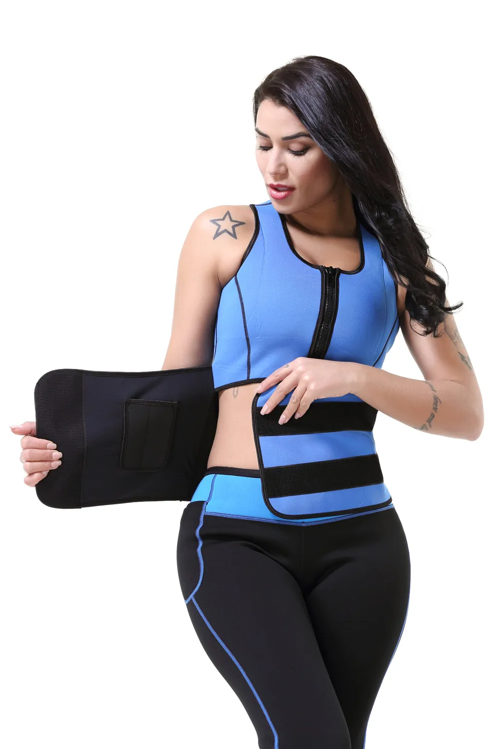 Wholesale Hot Heated Sauna Women Sweat Body Shaper Tummy Stomach ...