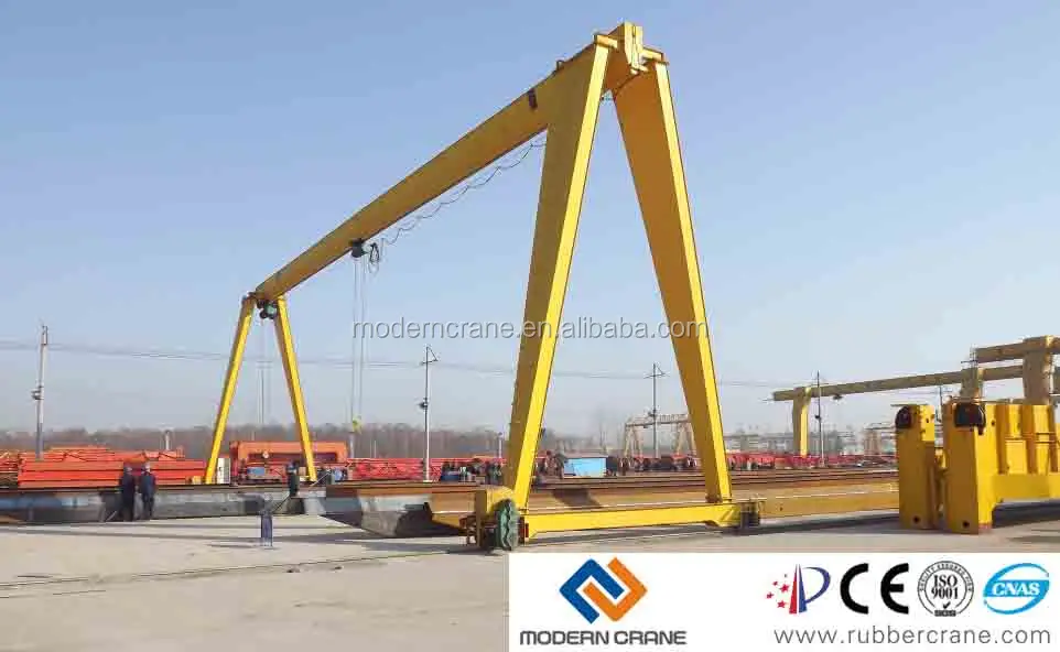 Triangle A-shaped Factory Use Single Girder Electric Hoist Gantry Crane ...