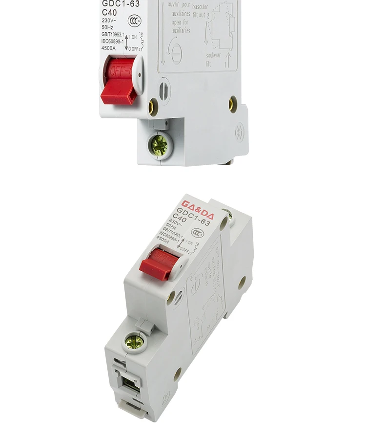 Gada 230v 400v Single Phase 1 Pole Air Mcb Circuit Breaker - Buy Single ...