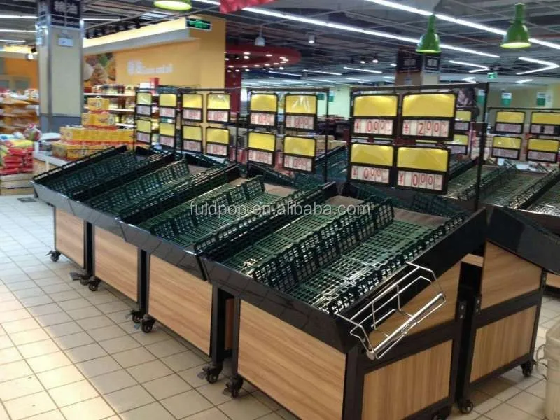 Free Joint Plastic Shelf Dividers for Vegetable & Fruit Display