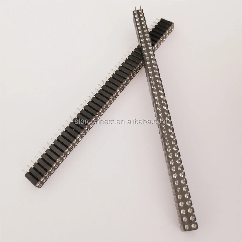 Custom Pin Female Header Female Header Pitch 2.54 mm 1.27mm 1mm Pins ...