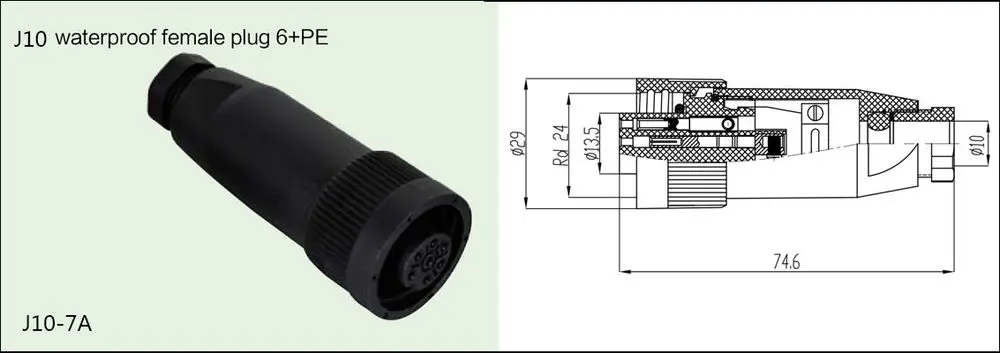 4 Pin Waterproof Circular Connector Male Female Plug & Socket - Oem