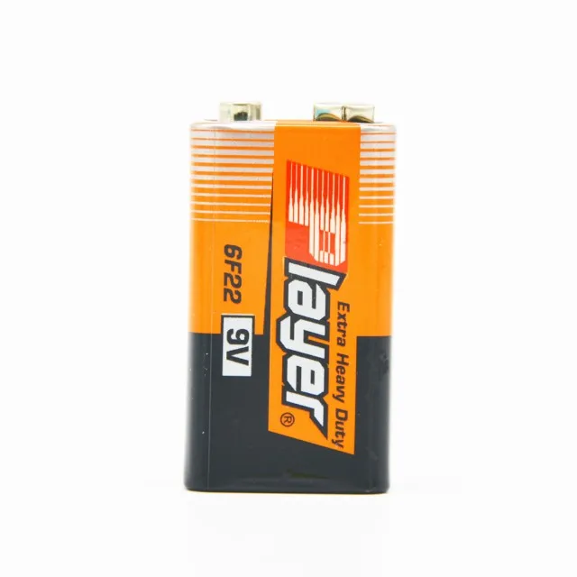 9V 6F22 Player Battery - 28 Hours Super Power Carbon Zinc