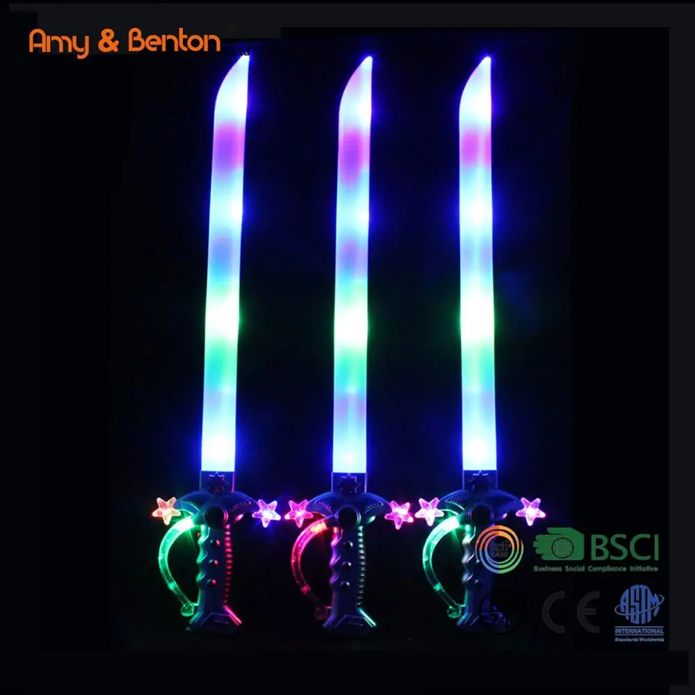 Factory Price Plastic Colorful Led Flashing Sword Toy For Kids - Buy ...