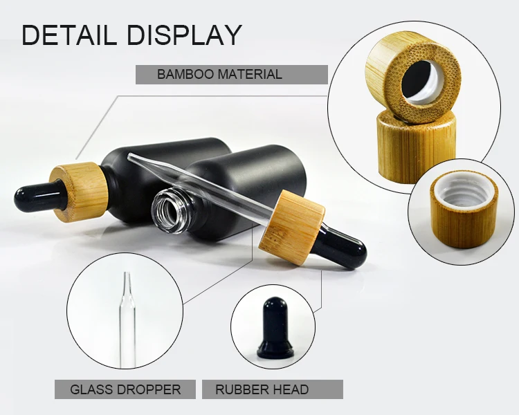 Hot 5ml 10ml 15ml 20ml 30ml 50ml 60ml 100ml Bamboo Cap Essential Oil ...