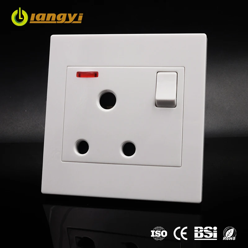 Best Selling Products 15a Electrical Round Pin Wall Switch Socket - Buy ...