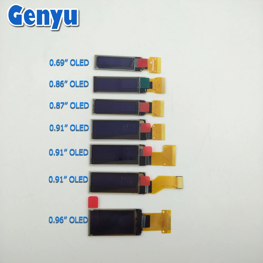 Genyu Rectangular Lcd Screen 128x32 Dot Matrix Monochrome Oled Display ...