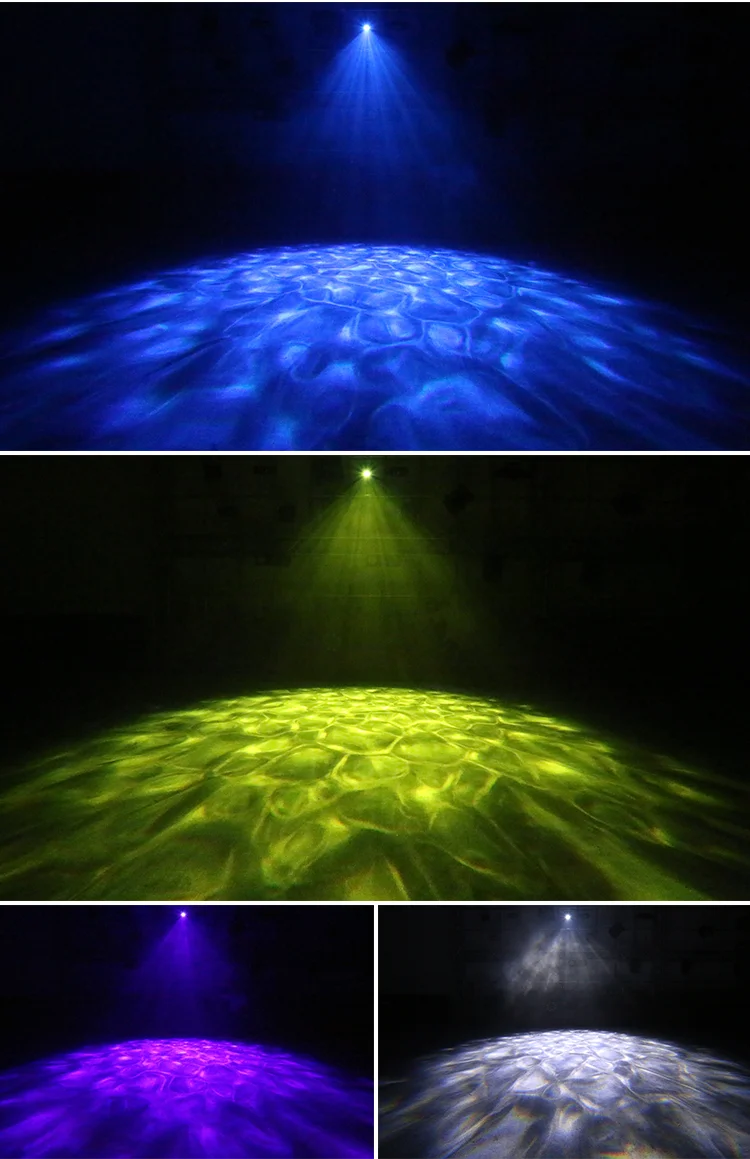 Matslite New 100w Rgbwuv Water Projector Led Disco Light Water Wave ...