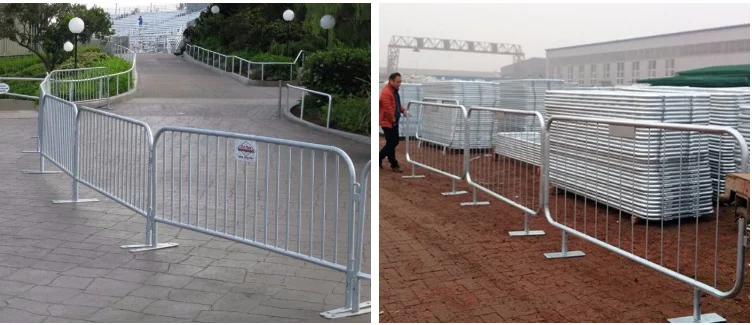 Wholesale Price Pedestrian Barricade Interlocking Steel Crowd Control ...