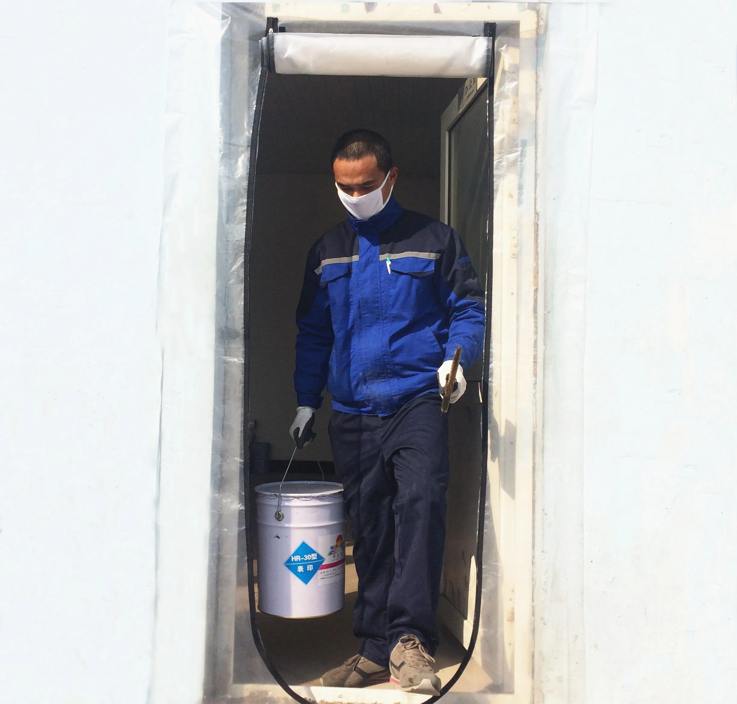 Dust Barrier Pe Protection Door With Zipper 1m X 2m - Buy Door With ...