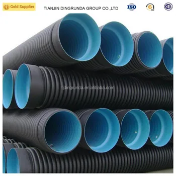 Large Diameter Hdpe Corrugated Plastic Drainage Pipe Concrete Culvert ...