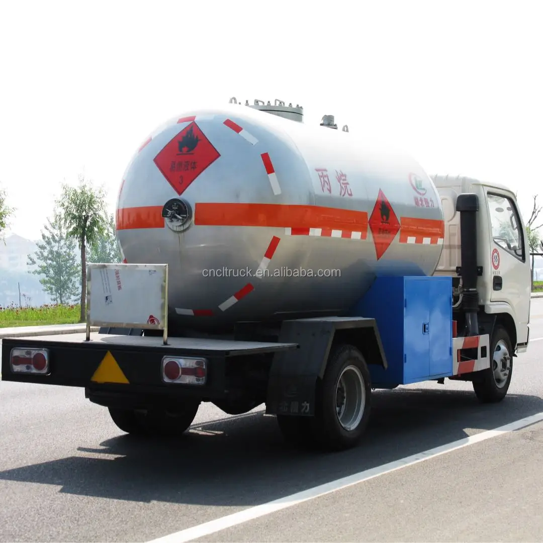 Hot Sale In Nigeria 5cbm Gas Filling Tank Truck Lpg Bobtail Truck ...