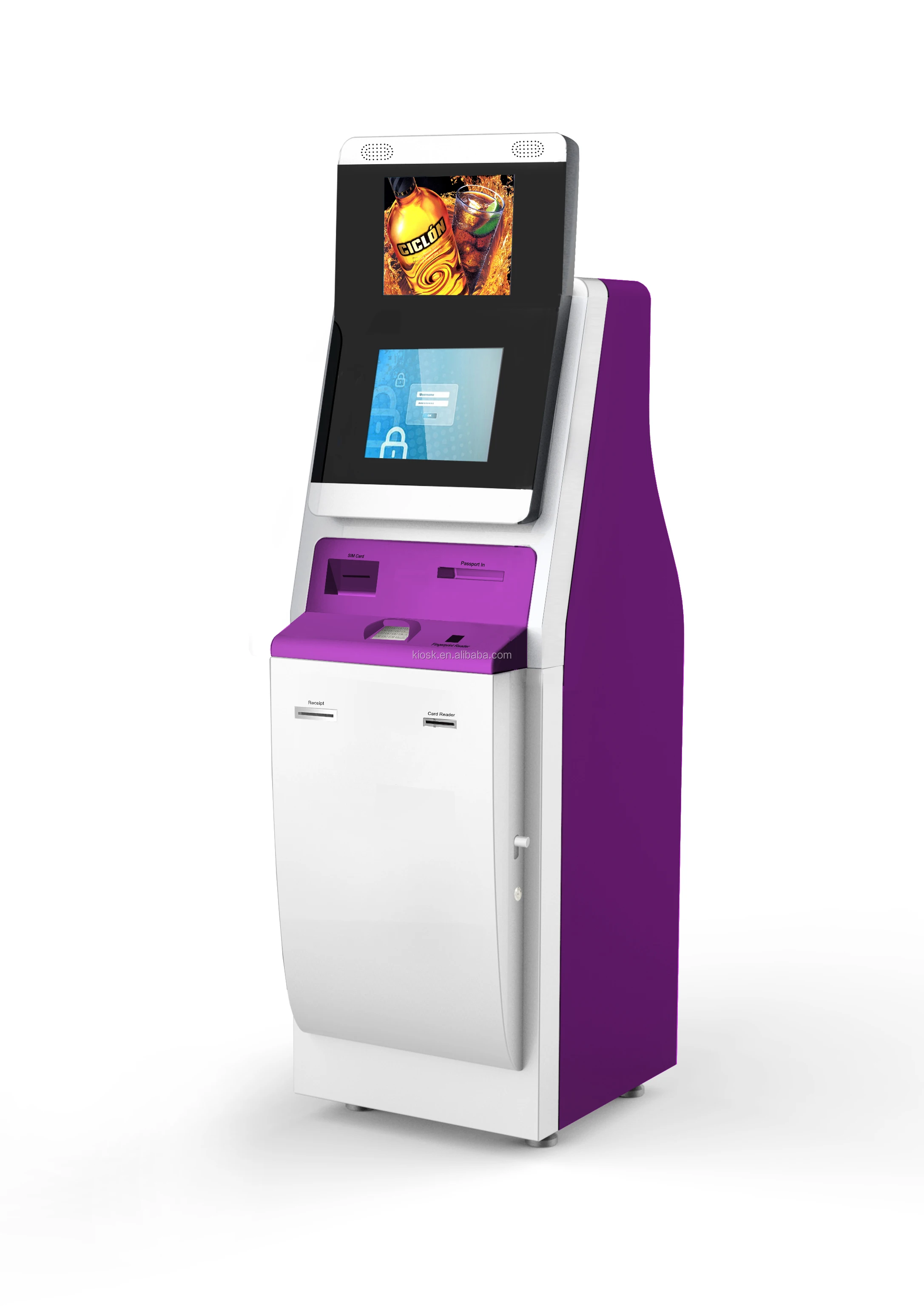 Self-service Touch Screen Payment Kiosk Foreign Currency Exchange ATM ...