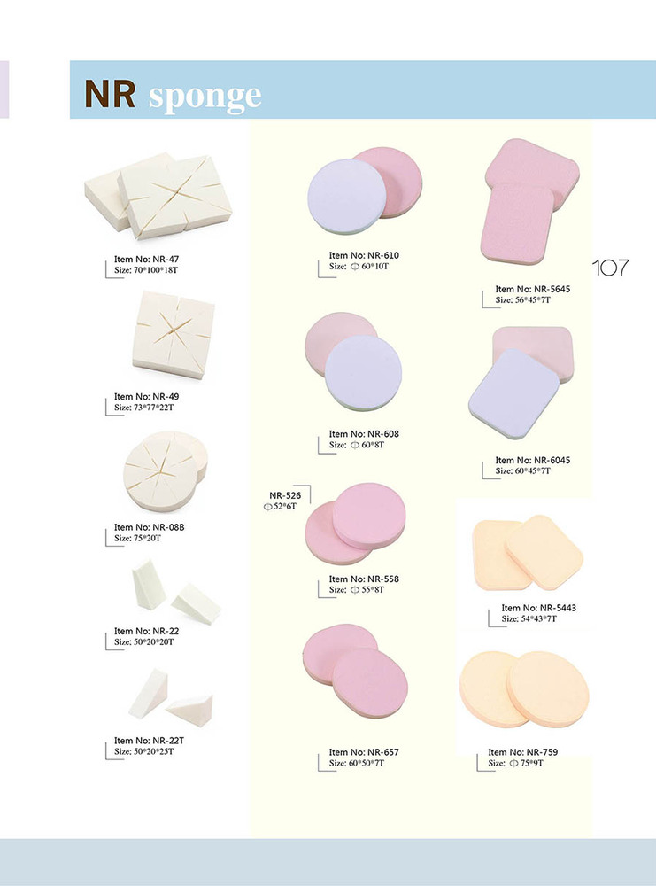 Latex-free Facial Sponge Applicator Wedges Triangle Cosmetic Powder ...