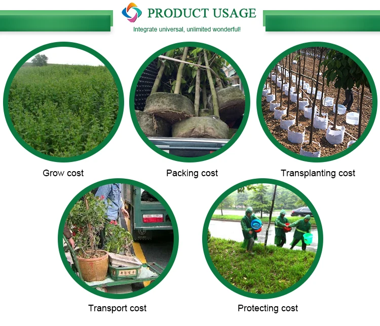 Garden Use Geotextile Non Woven Fabric Pot Tree Planting Grow Bags ...