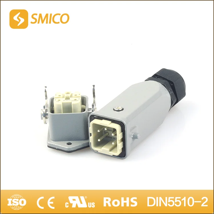 Ha-004 Screw Terminal Ip65 Metal Cover Heavy Duty Connector/male Connector/hdc - Buy Heavy Duty ...