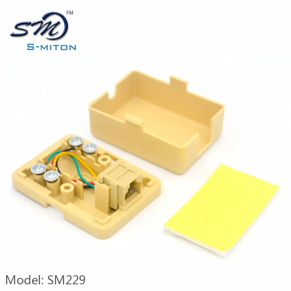 Rj11 Telephone Rosette Box 1 Port Wall Mounted Box - Buy Wall Mounted ...