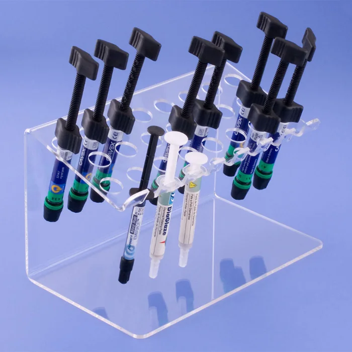 Custom Curved Clear Acrylic Lucite Syringes Holder With 30 Places - Buy ...