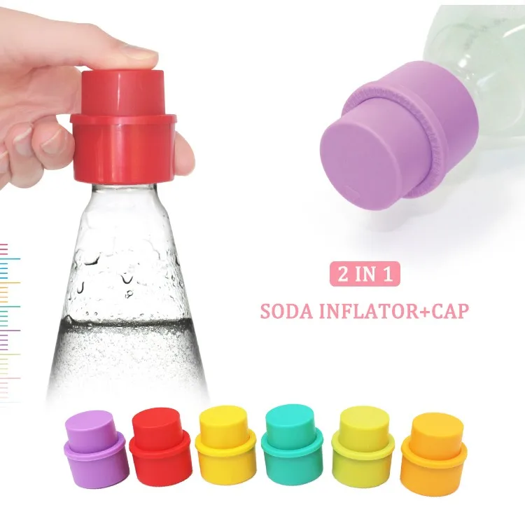 Thankhot Reusable Vacuum Cola Inflation Stopper Soda Pressure Caps ...