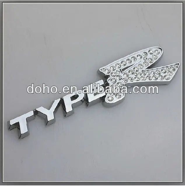 Custom Abs Chrome Car Emblems And Self-adhesive Chrome Car Logo Emblems ...