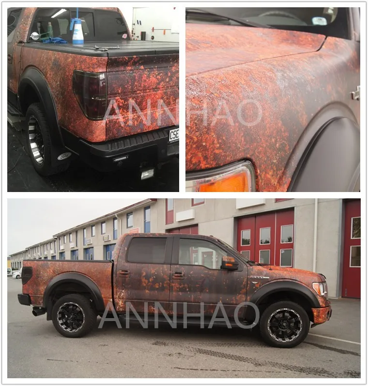 China Factory Different Patterns Glossy & Matte Type Rust Vinyl Car ...