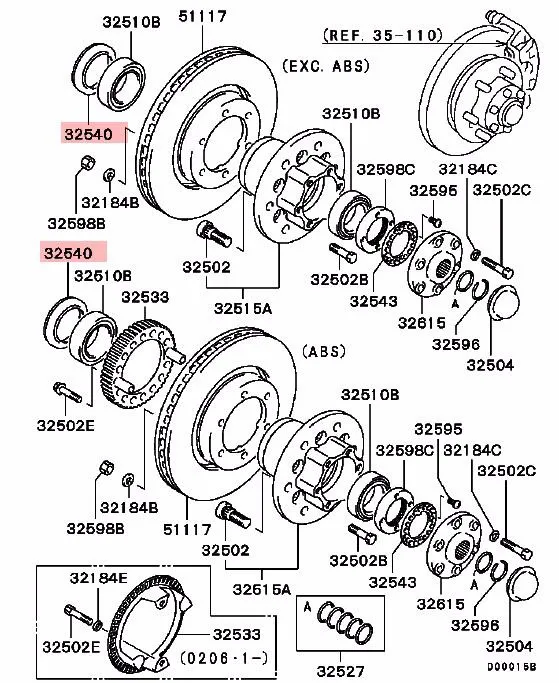 Auto Parts Front Wheel Hub Oil Seal For Mitsubishi Pajero Montero ...